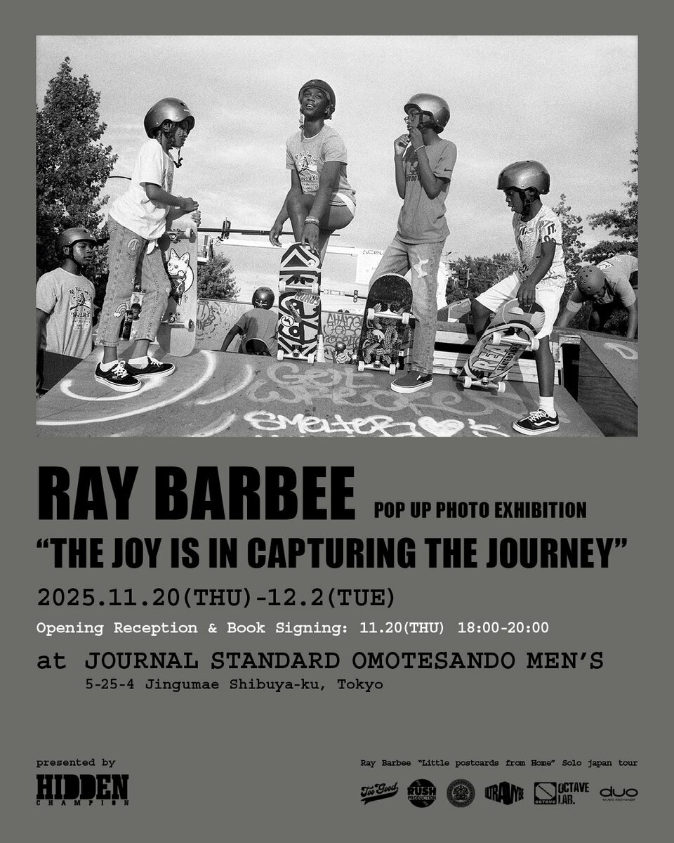 RAY BARBEE Pop Up Photo ExhibitionがJOURNAL STANDARD表参道店 MEN’Sにて開催 | めざましmedia | “好き”でつながる